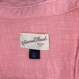 Universal Thread | Tops | Universal Threads Pink Button Down Short ...